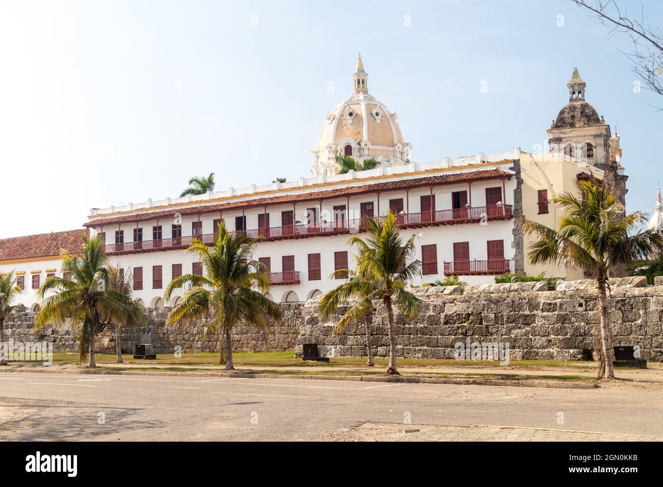 Colonial buildings in Cartagena de Indias, Colombia Stock Photo - Alamy