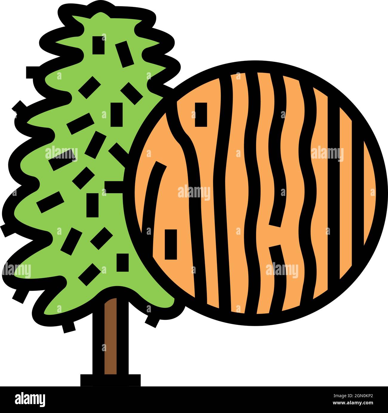 hemlock wood color icon vector illustration Stock Vector Image & Art ...