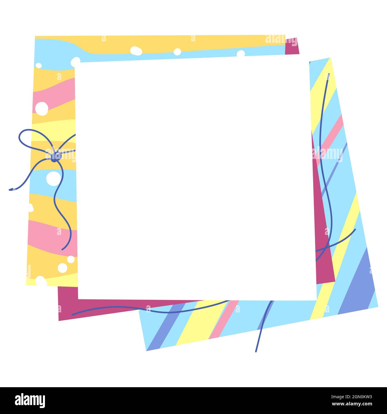 Decorative frame for design. Celebration invitation or congratulation ...