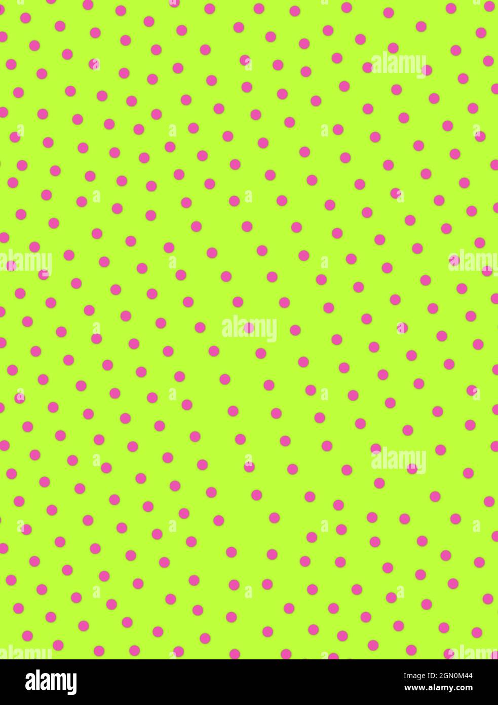 Lime Green And Blue Polka Dots