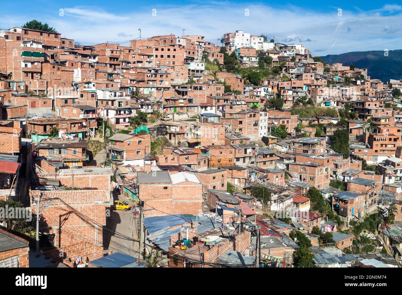 Poor neighborhood in Medellin, Colombia Stock Photo - Alamy
