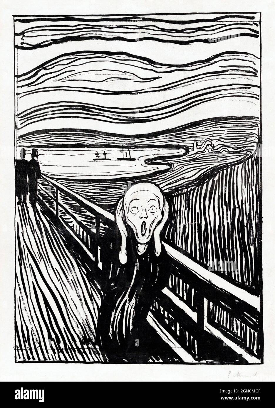 The Scream (1895) by Edvard Munch Stock Photo - Alamy