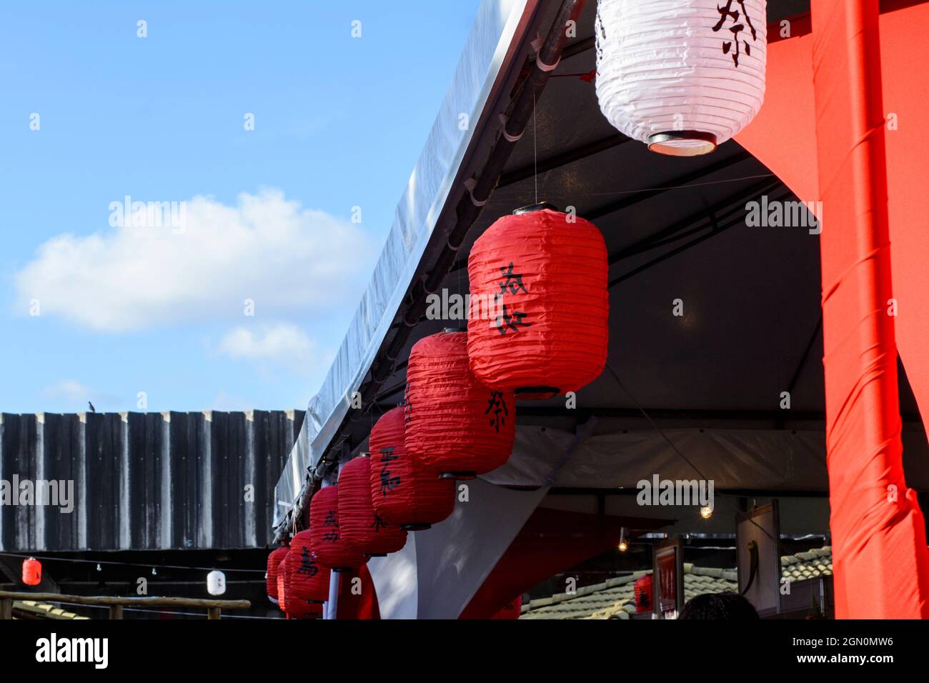 Salvador, Bahia, Brazil - August 31, 2014: Japanese tradition at the ...