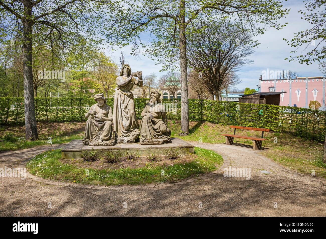 Hygieia monument in Bad Kissingen, Bavaria, Germany Stock Photo - Alamy