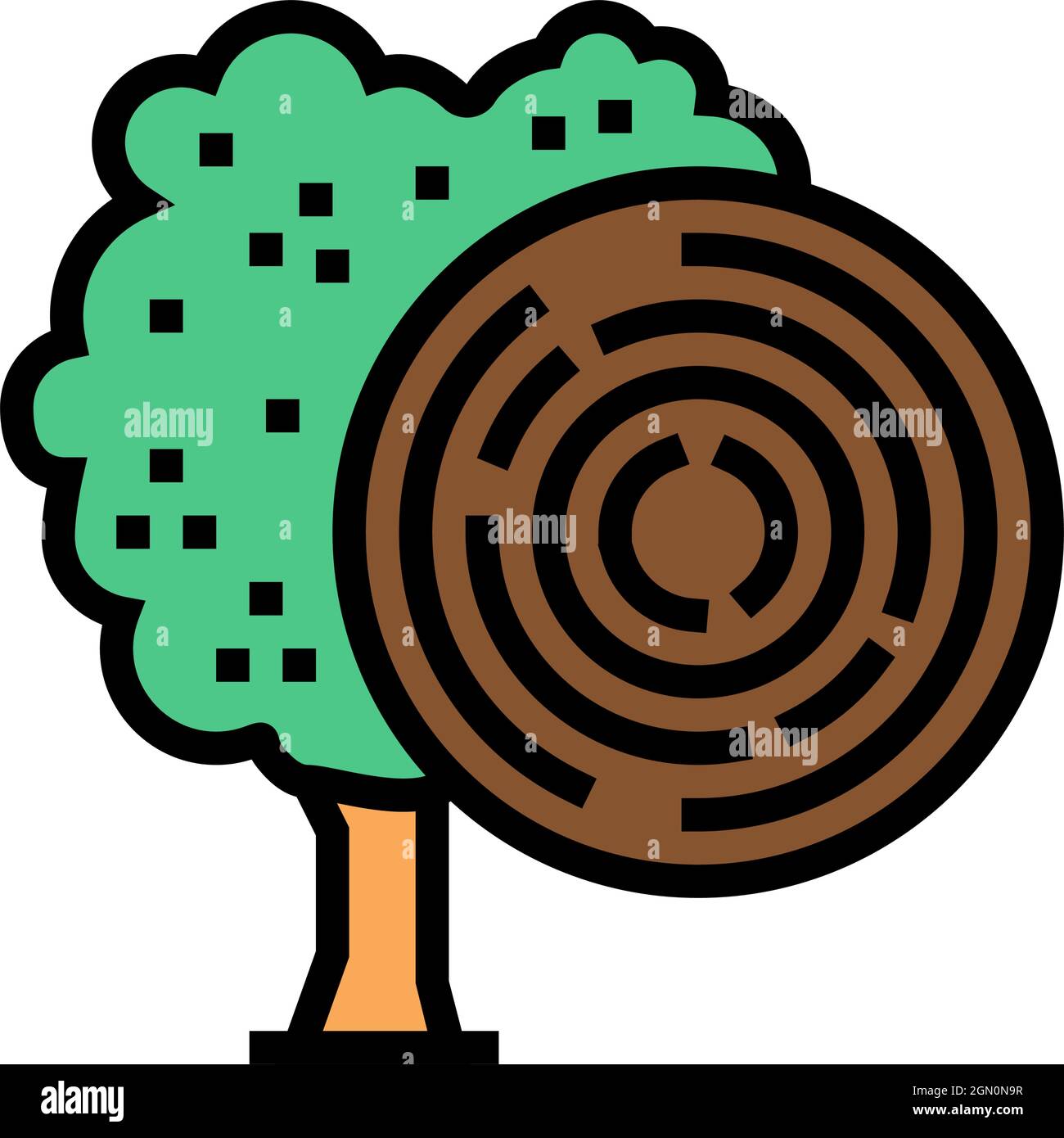 rose wood color icon vector illustration Stock Vector Image & Art - Alamy
