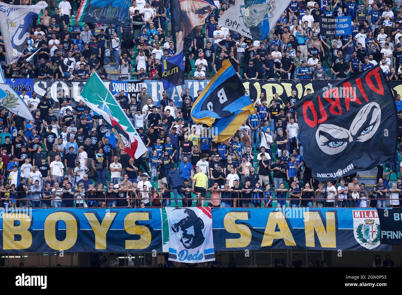 Milan, Italy. 18th Sep, 2021. Italy, Milan, sept 18 2021: fc Inter ...
