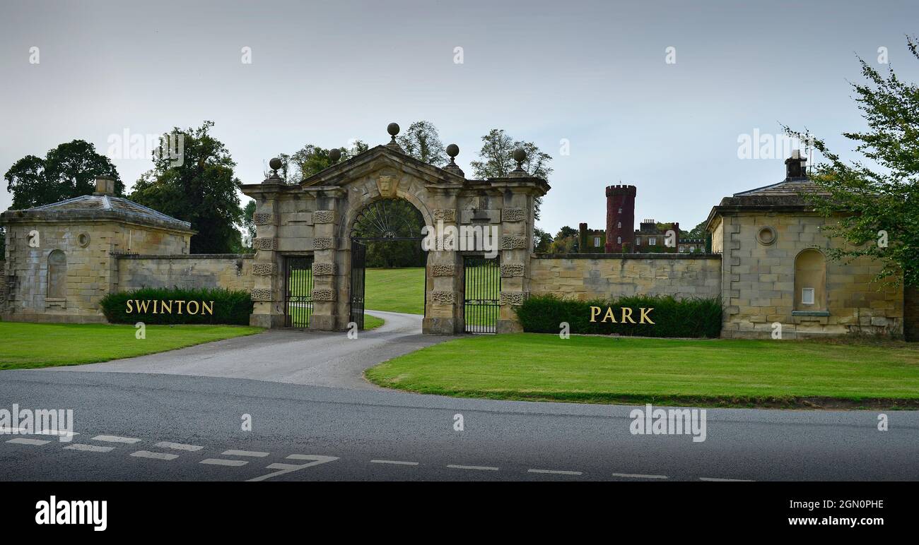 Swinton Park Masham North Yorkshire England UK Stock Photo - Alamy