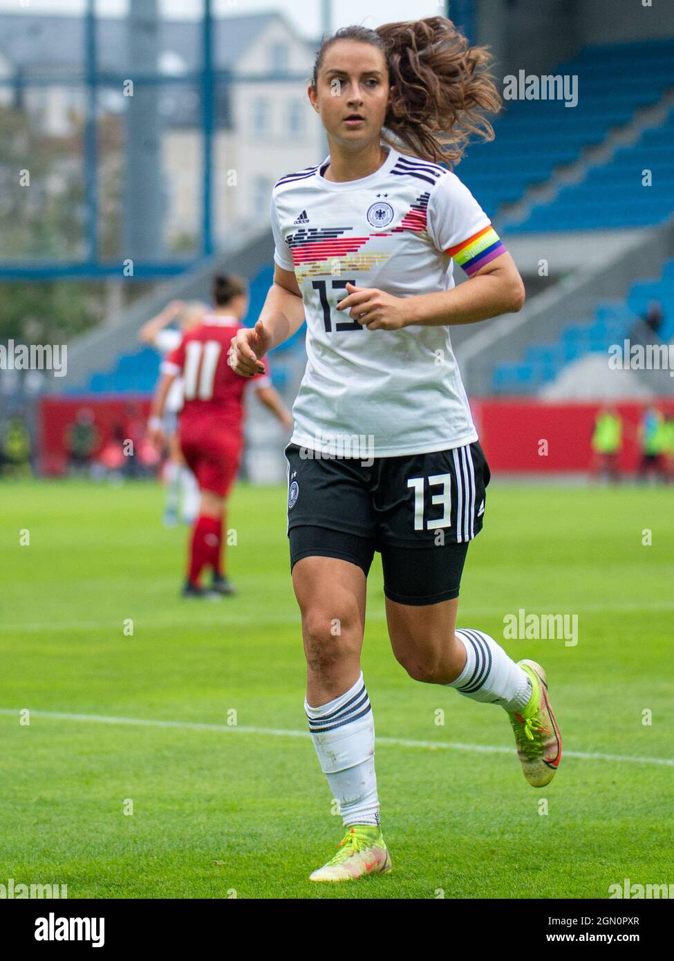 Sara Daebritz 13 (Germany) during the Womens World Cup Qualification ...