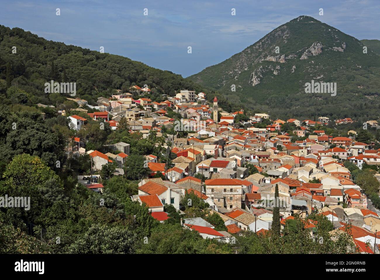 The traditional place of Agios Mattheos in the interior of the island ...