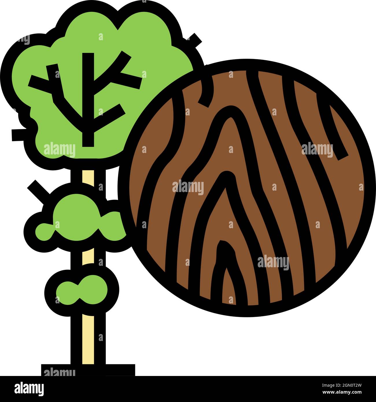 teak wood color icon vector illustration Stock Vector Image & Art - Alamy