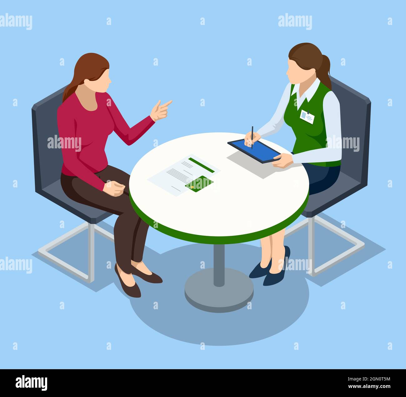 Inside bank queue Stock Vector Images - Alamy