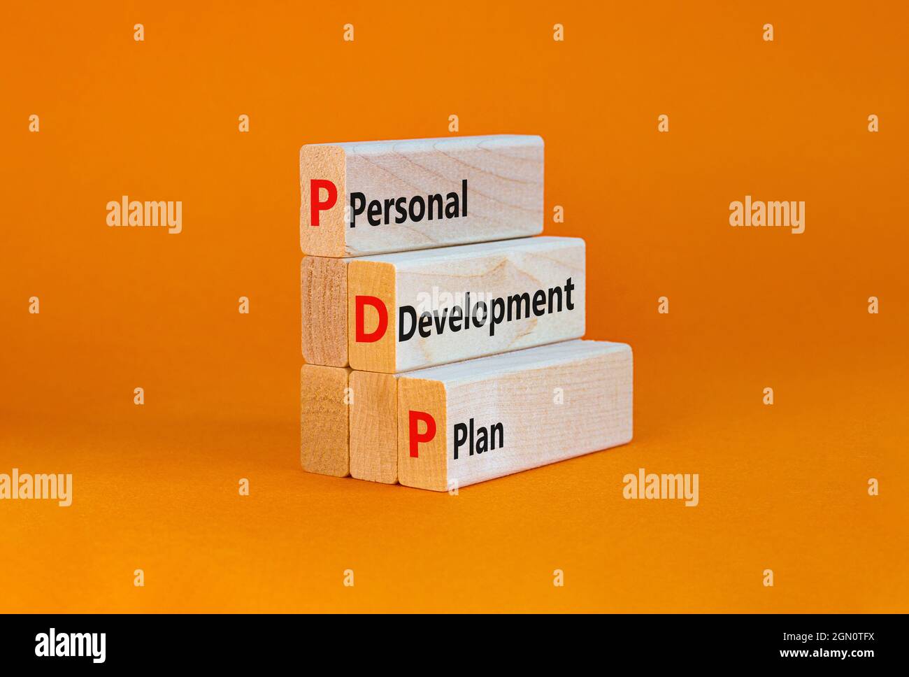 PDP, Personal development plan symbol. Words PDP, Personal development ...