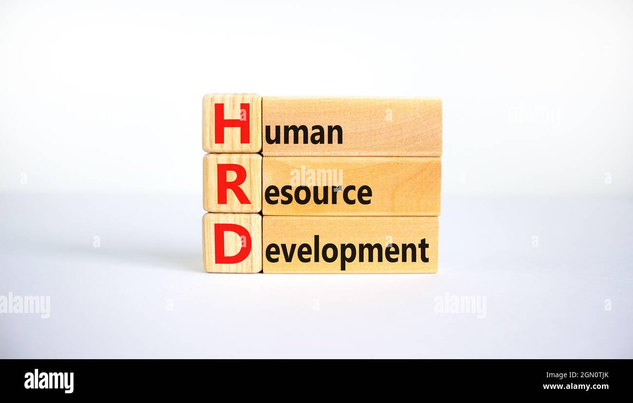 HRD, Human resource development symbol. Words HRD, Human resource ...