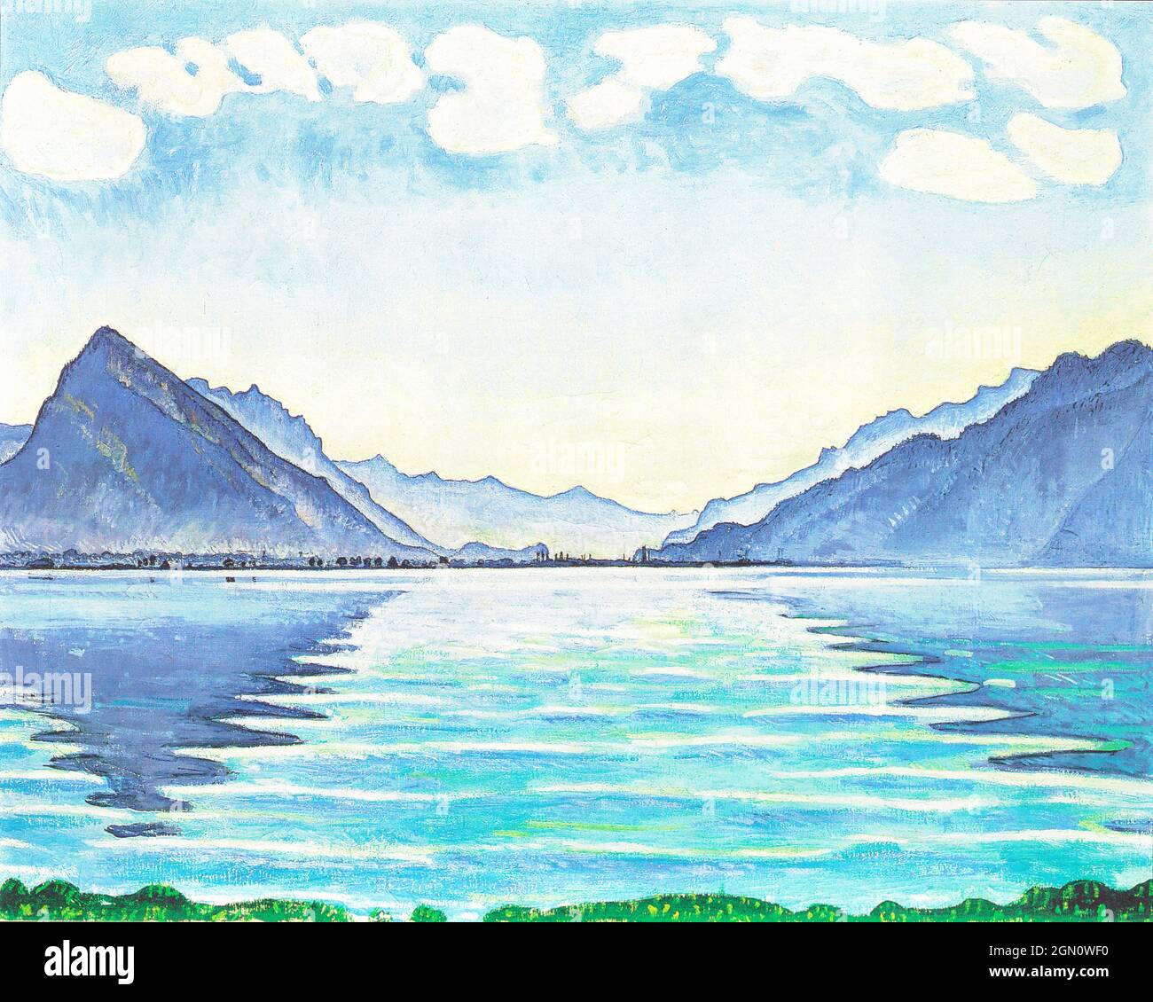 Lake thun switzerland painting hi-res stock photography and images - Alamy
