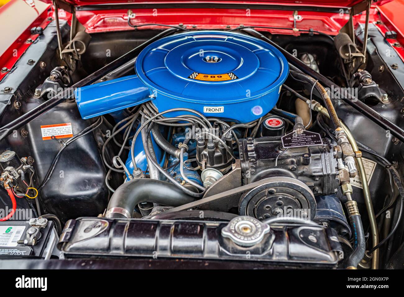 virginia City, NV - July 31, 2021: 289 Engine Compartment Detail on a ...