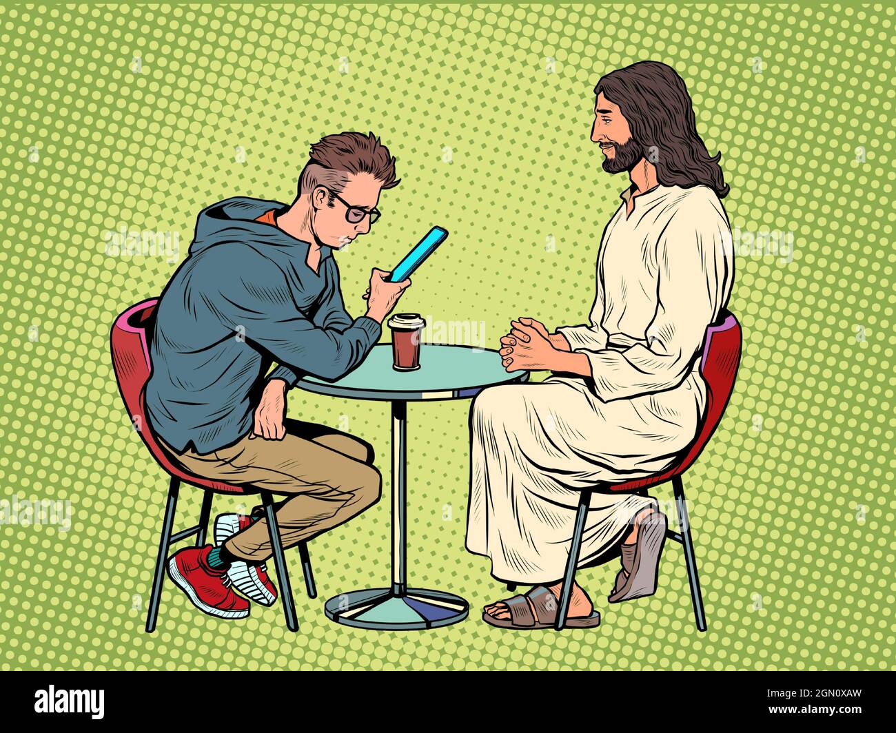 Jesus at table hi-res stock photography and images - Alamy