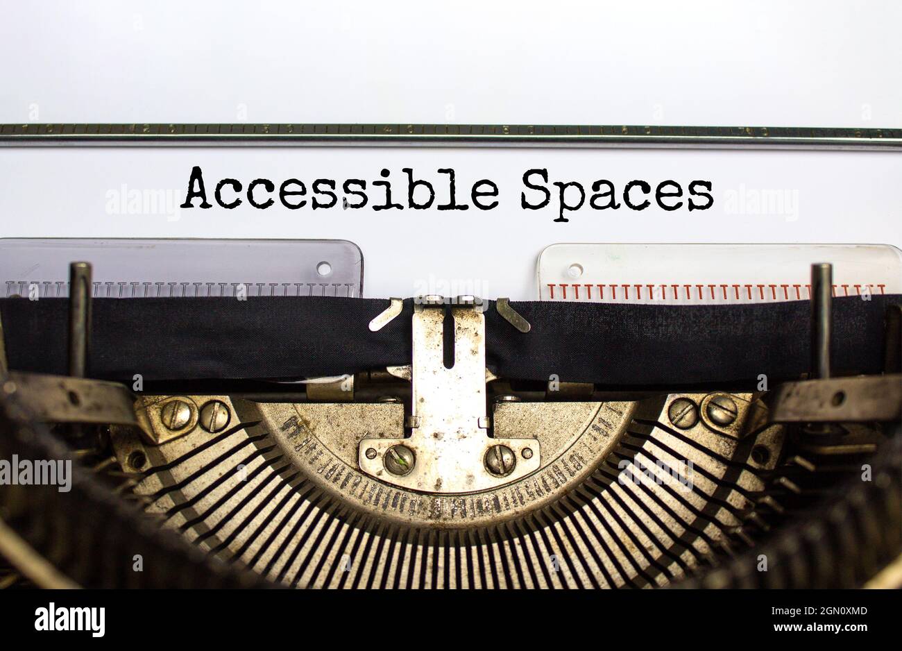 Accessibility and accessible spaces symbol. Concept words 'Accessible ...