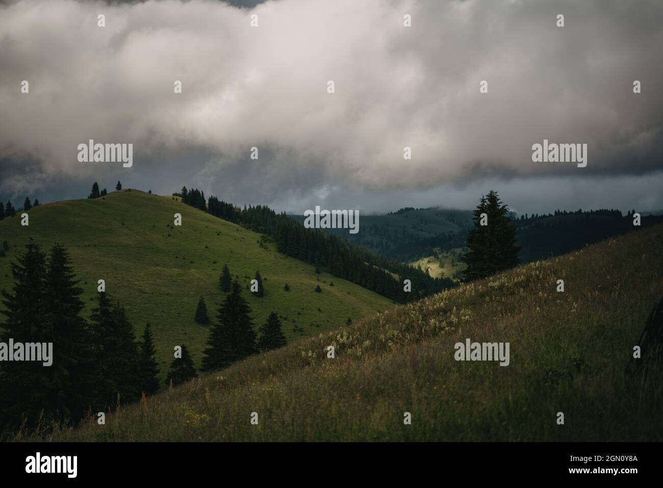 Romanian nature landscape photo Stock Photo - Alamy