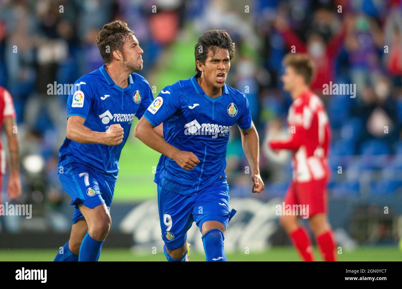 21st September 2021; Estadio Coliseum Alfonso Perez, Getafe, Madrid ...