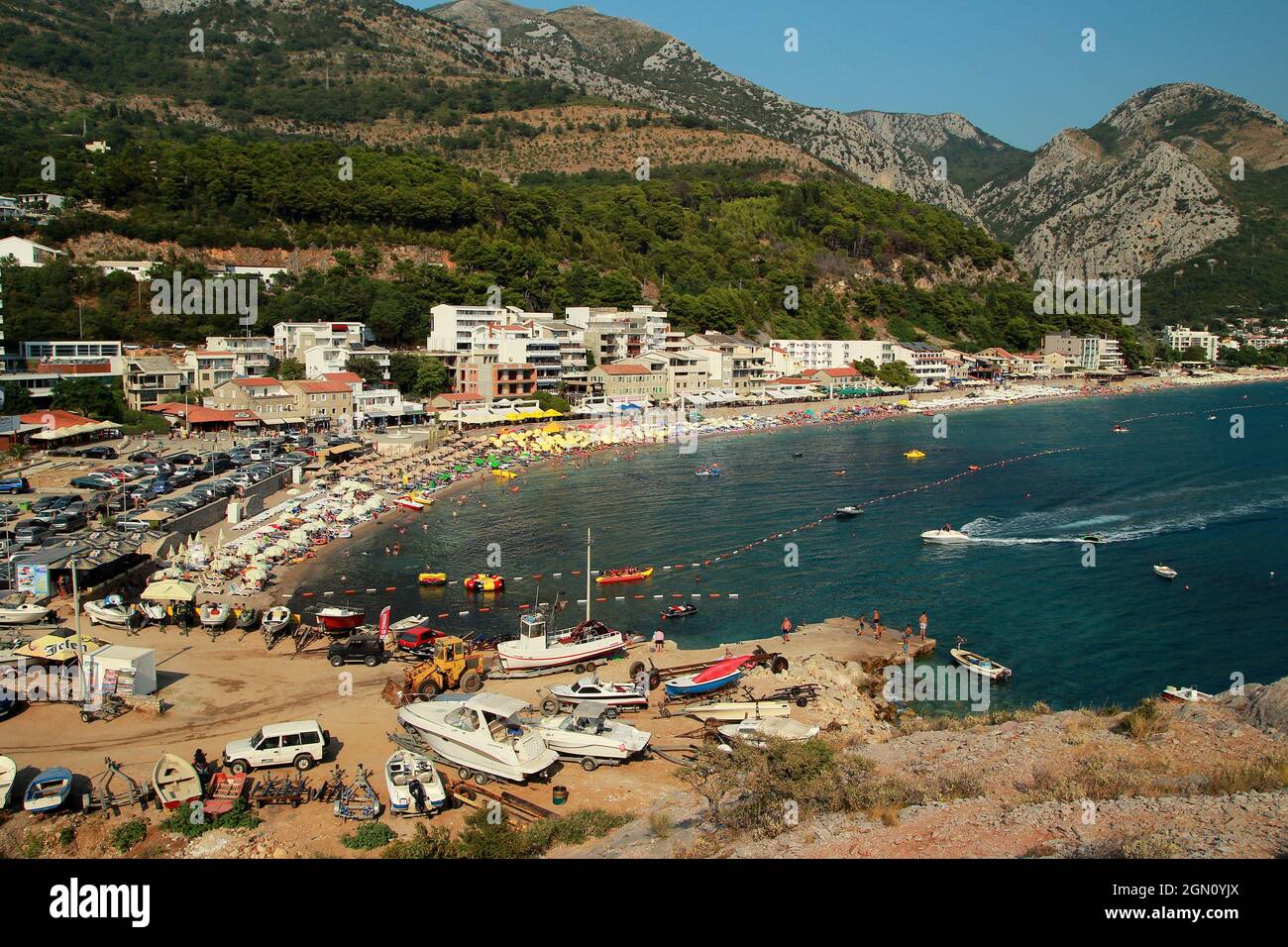 Sutomore beach resort in Bar municipality, Montenegro Stock Photo - Alamy