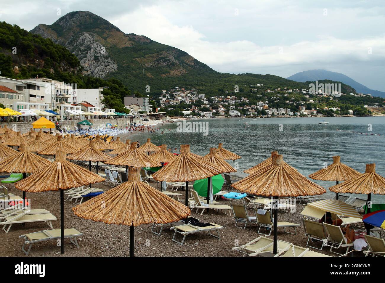 Sutomore beach in Montenegro, Bar municipality Stock Photo - Alamy