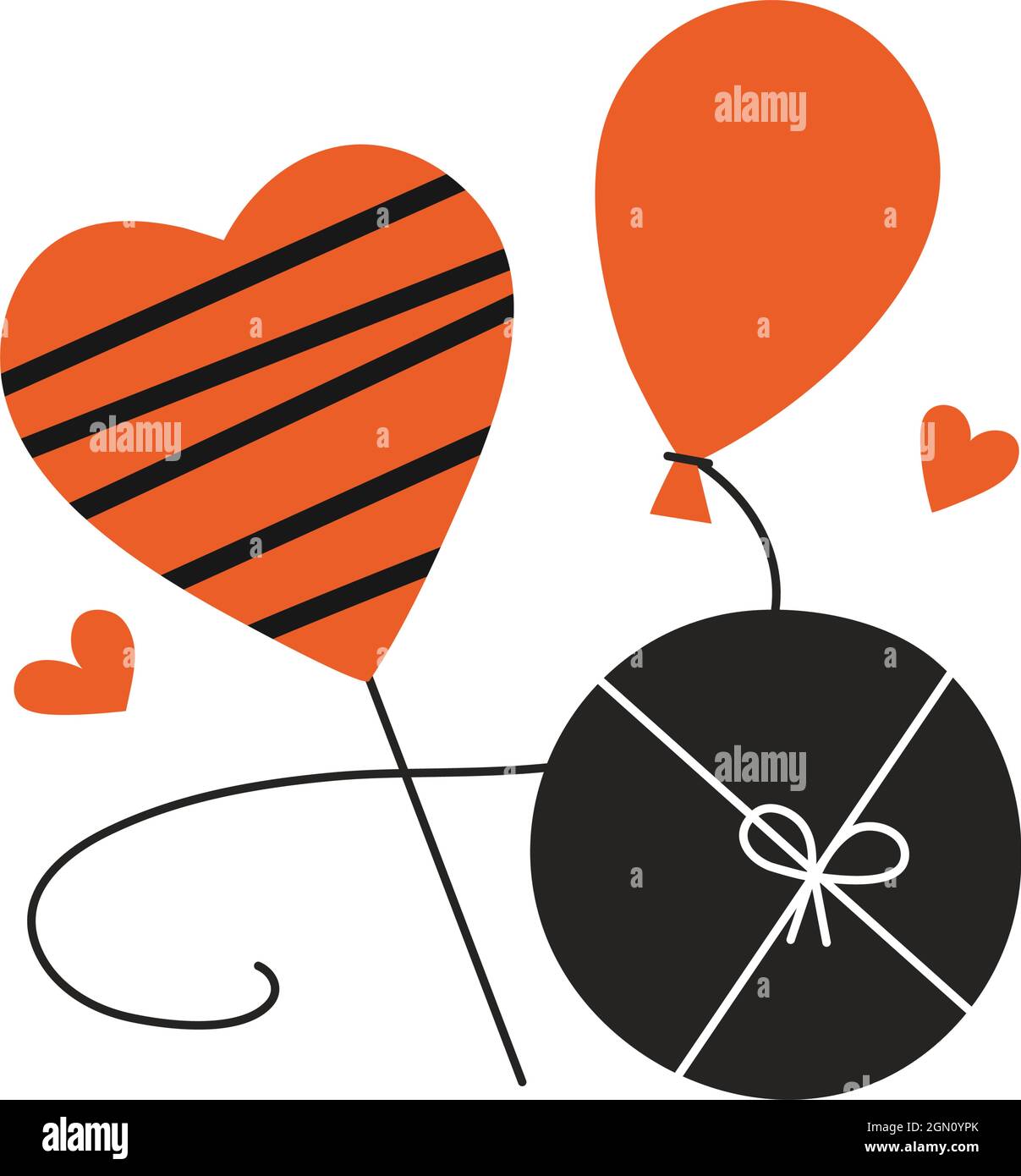 Valentine Balloons Clipart