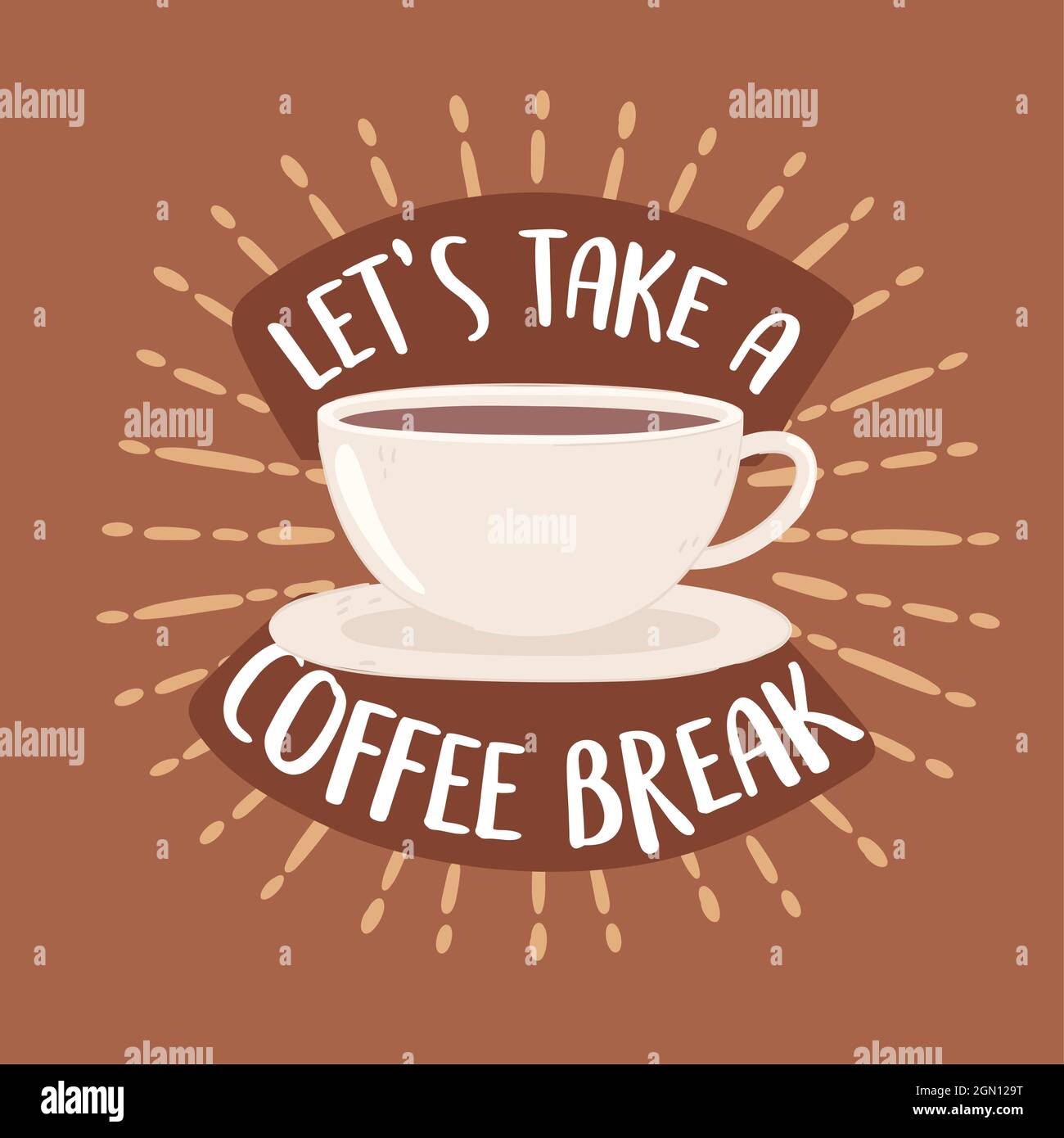 lets take a coffee break poster Stock Vector Image & Art - Alamy