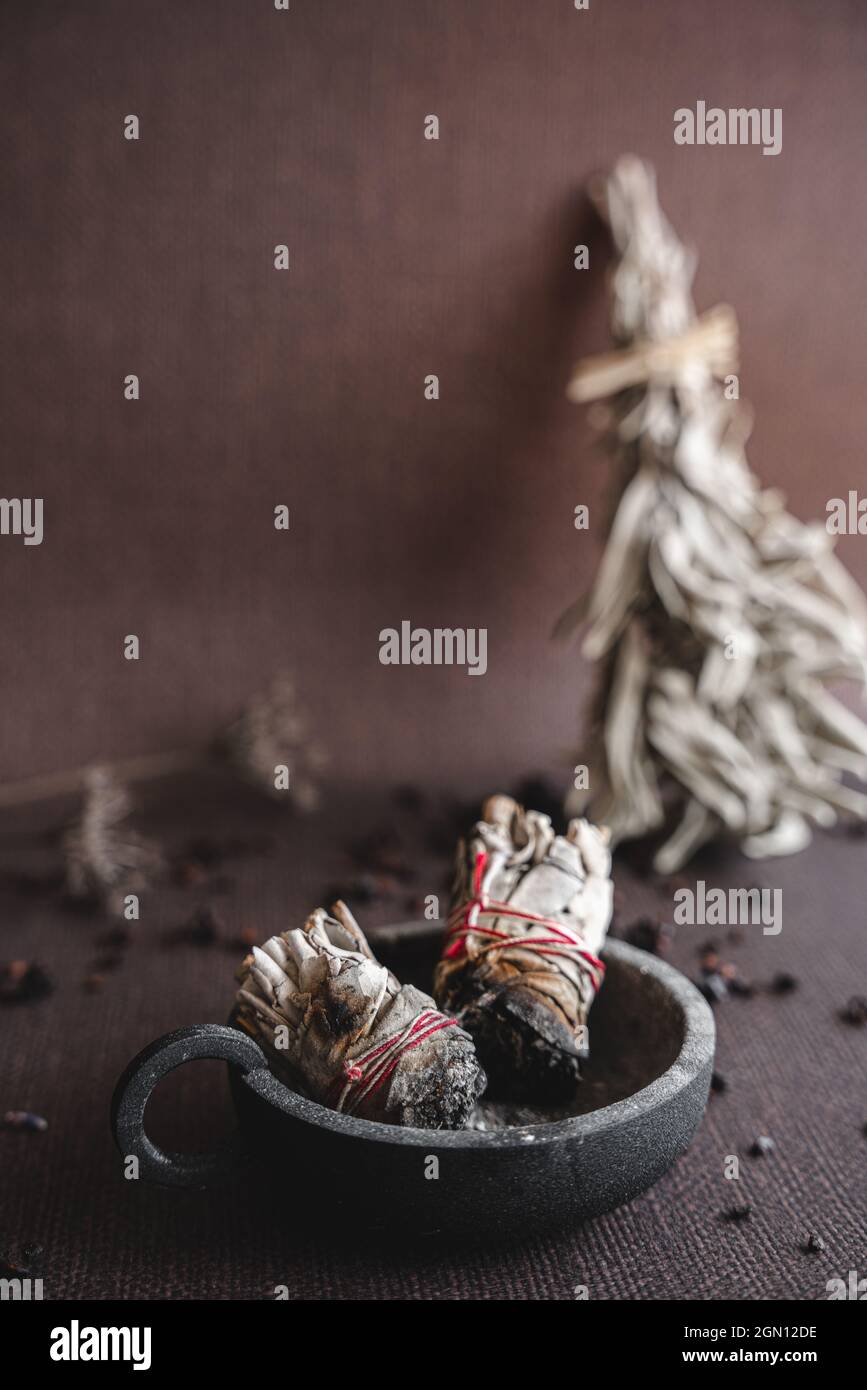 Two sage sticks hi-res stock photography and images - Alamy
