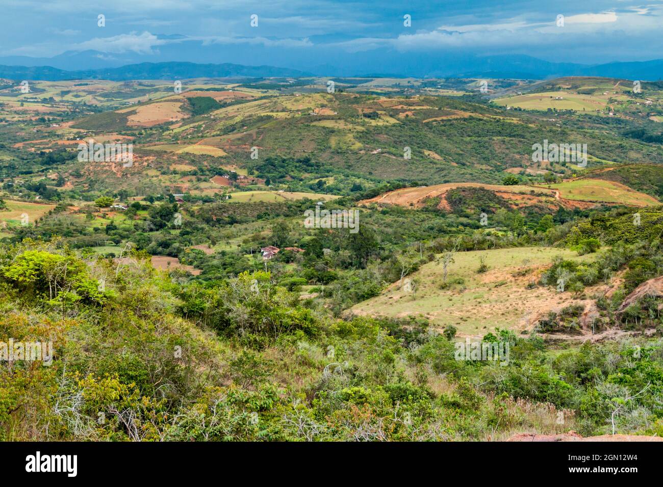 Landscape of Santander department of Colombia Stock Photo - Alamy