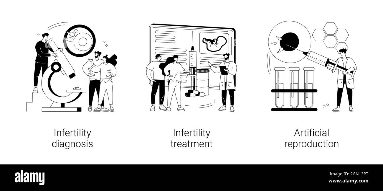 Fertility clinic abstract concept vector illustrations Stock Vector ...
