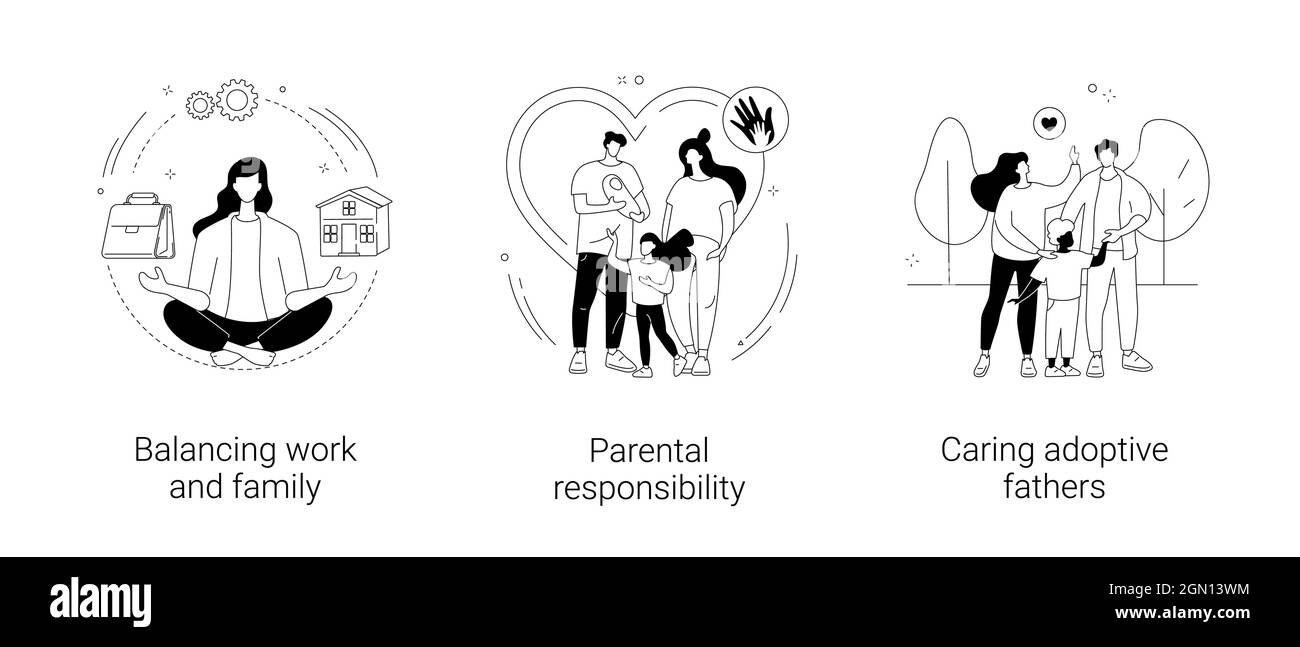 Happy family abstract concept vector illustrations Stock Vector Image ...