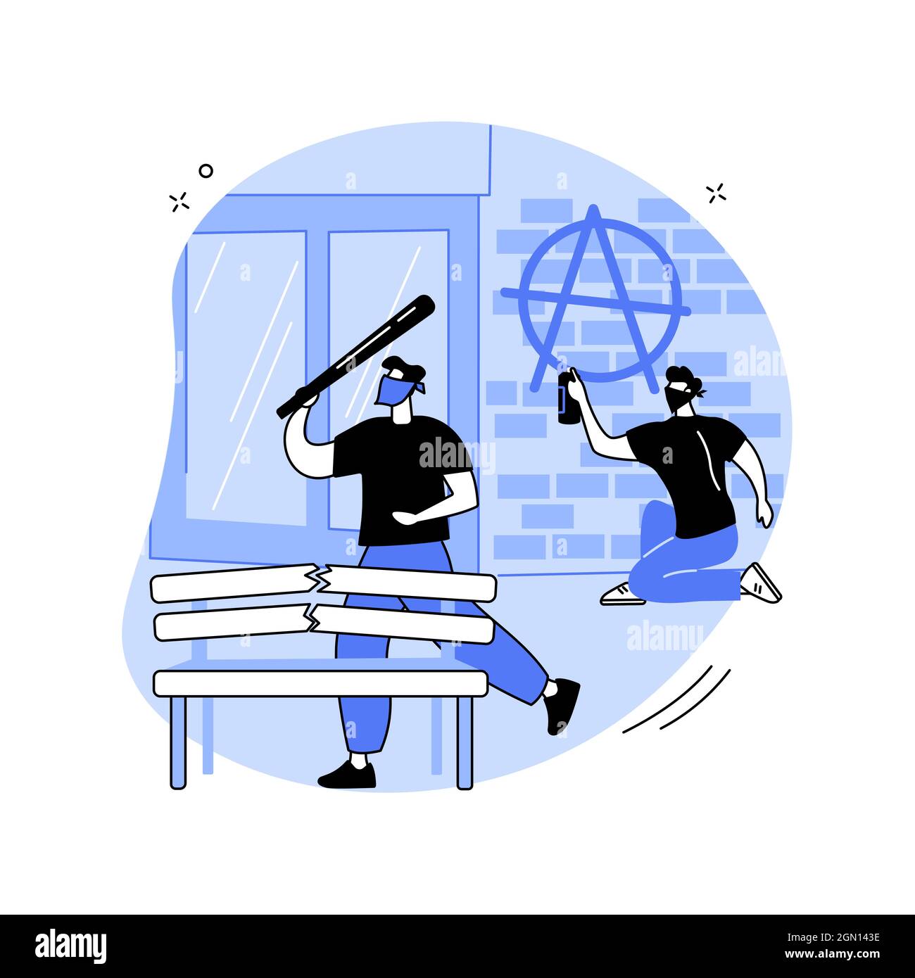 Public vandalism Stock Vector Images - Alamy