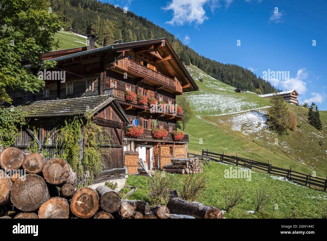 Old mountain farm in Innervillgraten, Villgratental, East Tyrol, Tyrol ...