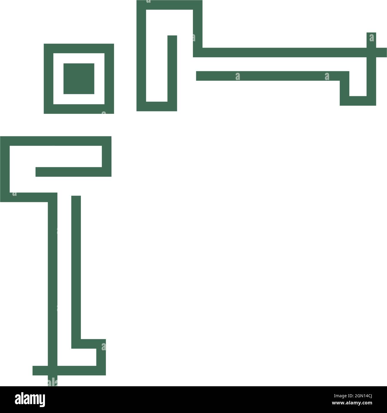 Corner border, ornament icon design template vector Stock Vector Image ...