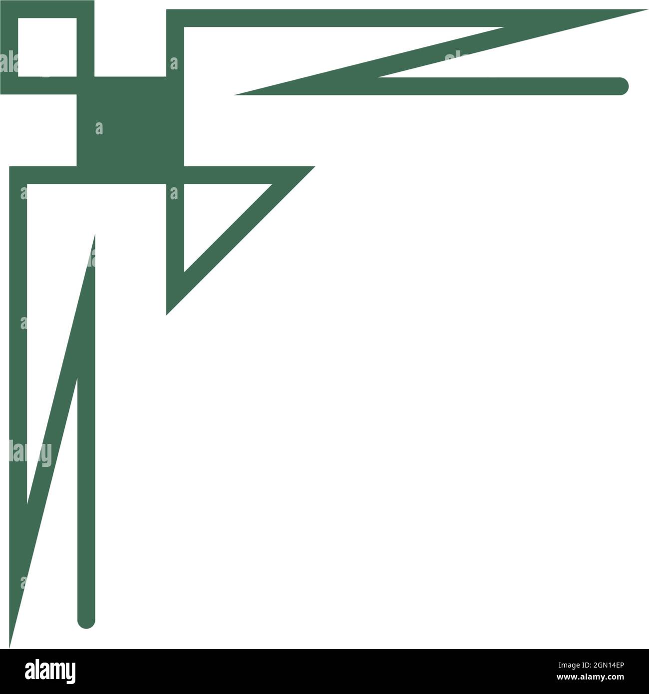 Corner border, ornament icon design template vector Stock Vector Image ...