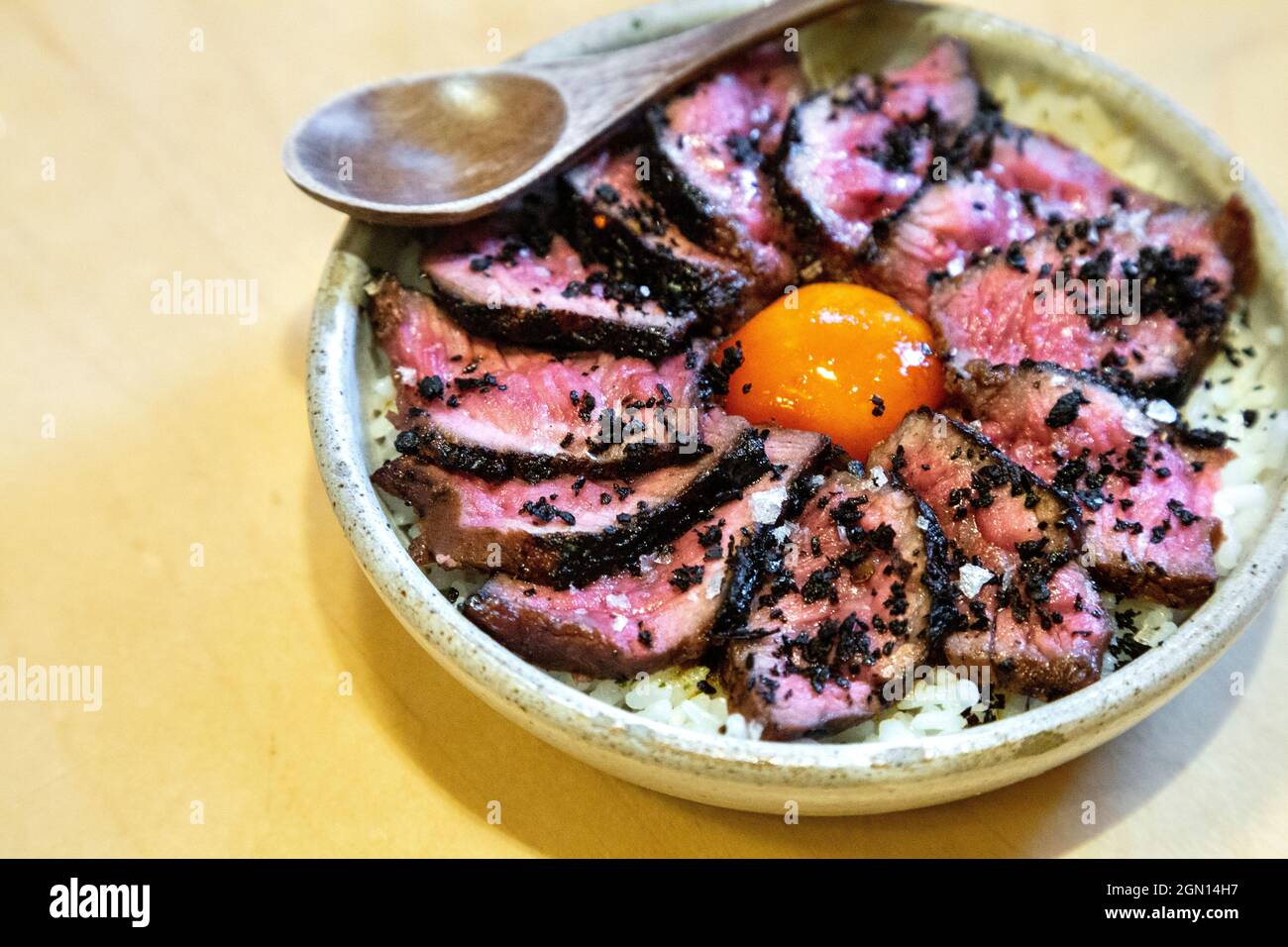 40 day aged Beef at BAO Borough Taiwnese restaurant in Borough Market ...