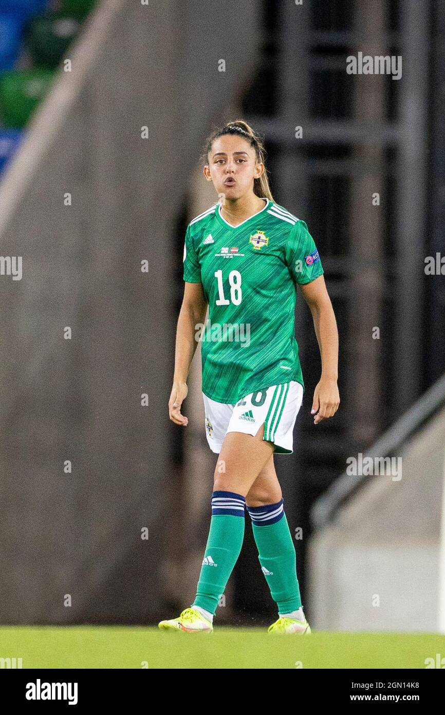 Northern Ireland's Louise McDaniel after scoring during the FIFA Women ...