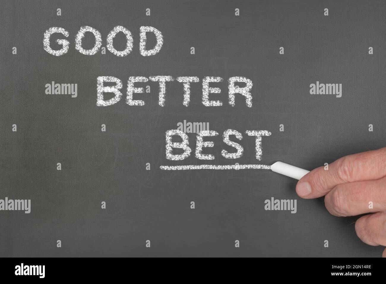 Teacher illustrates that students must always strive for the best ...