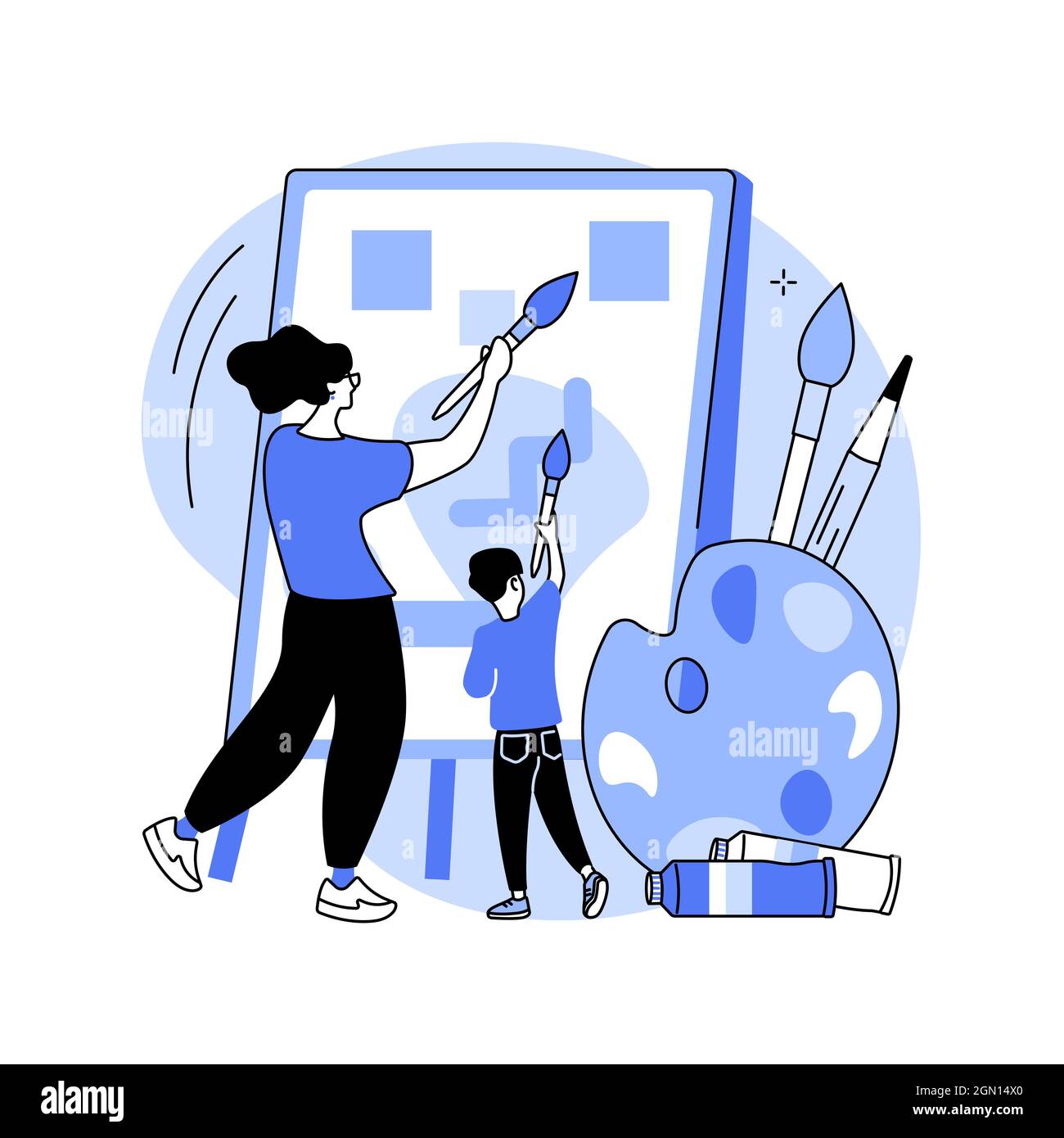 Painting abstract concept vector illustration Stock Vector Image & Art ...