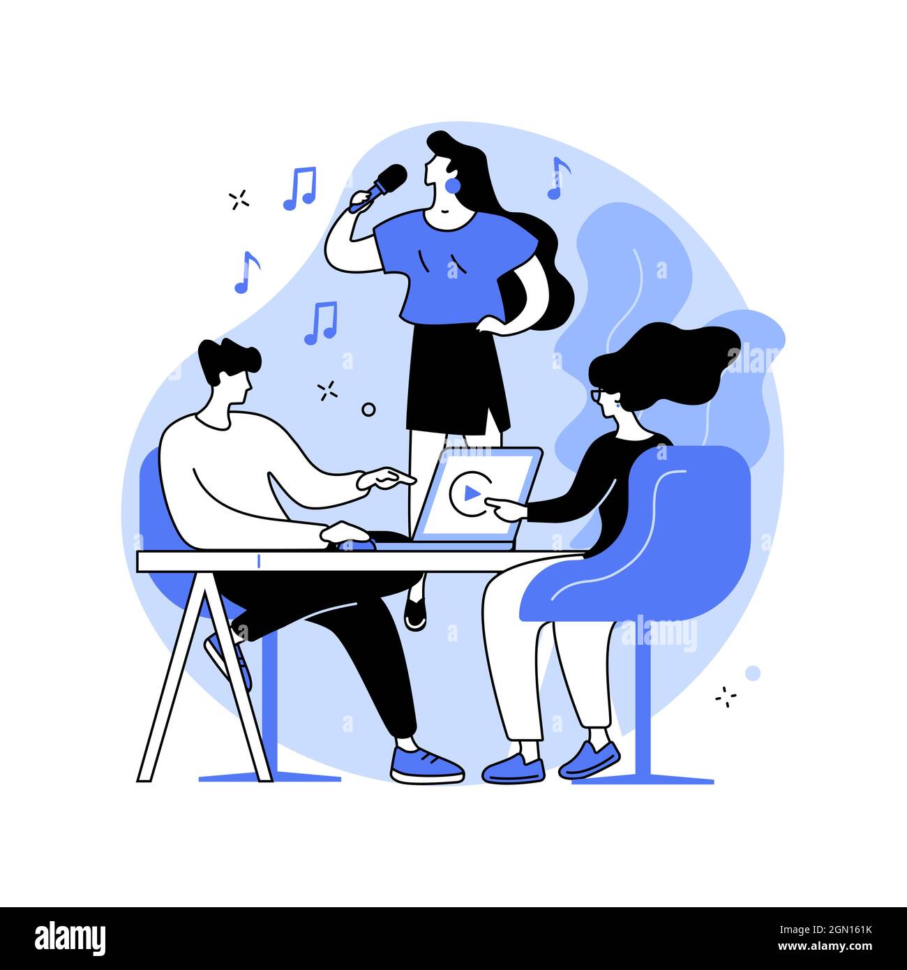 Role audition abstract concept vector illustration Stock Vector Image ...