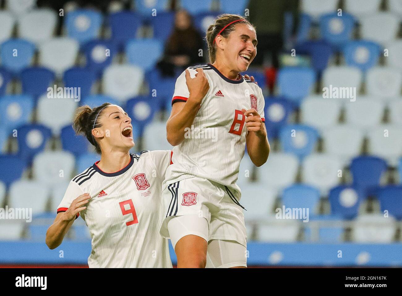 Budapest, Hungary. 21st Sep, 2021. Caldentey Mariona (Spain 8) goal joy ...