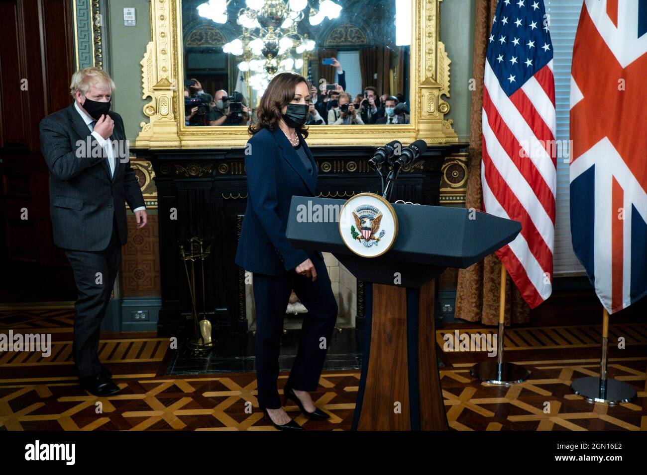 Washington, USA. 21st Sep, 2021. Vice President Kamala Harris and the ...