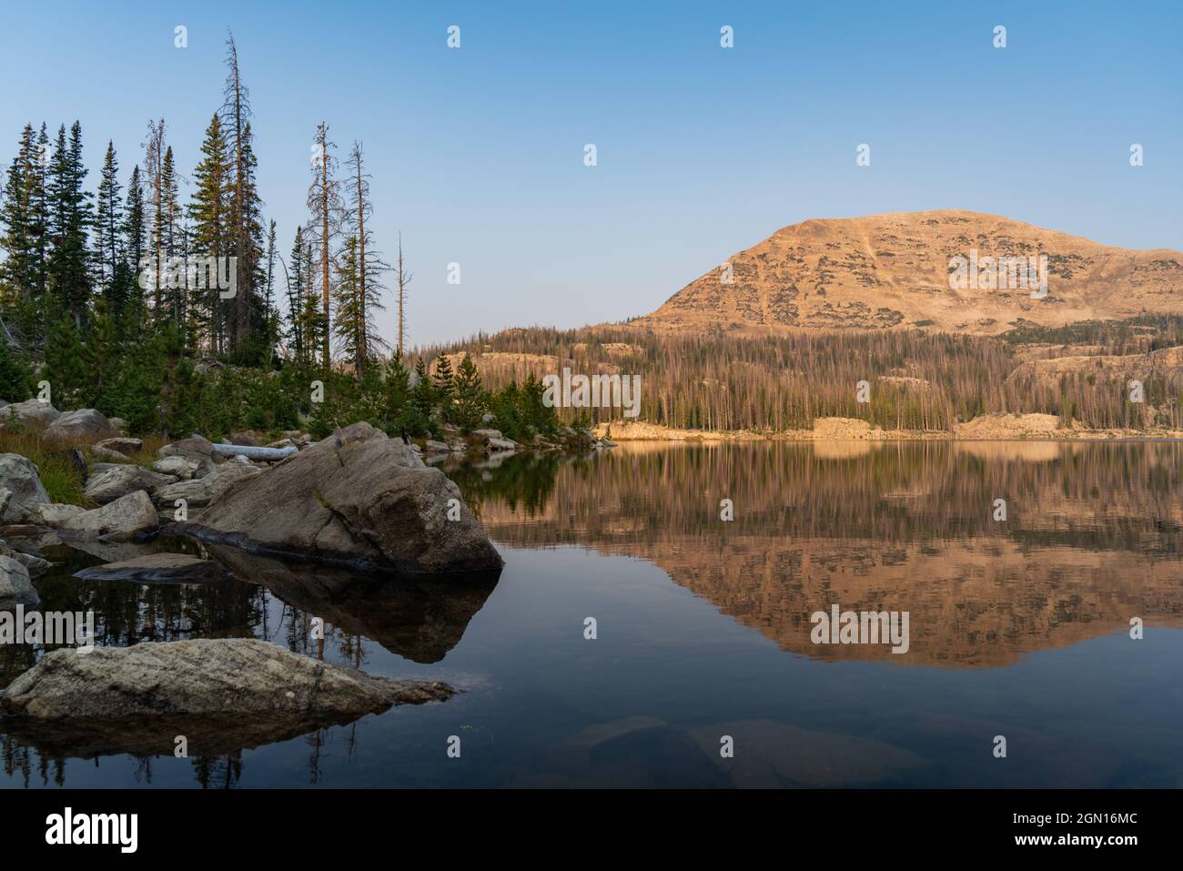 Wall Lake in the Uinta Mountains in Northern Utah Stock Photo - Alamy