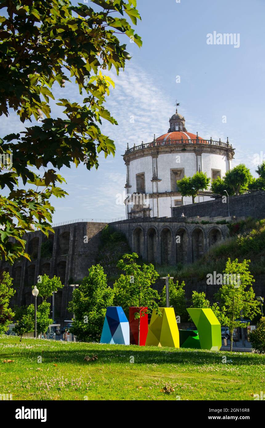 Famous historic Monastery of Serra do Pilar in Portugal Stock Photo - Alamy