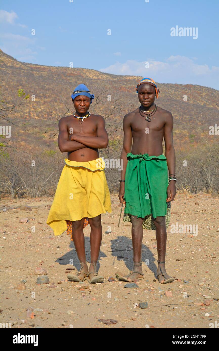 Angola; in the western part of the province of Cunene; two young ...