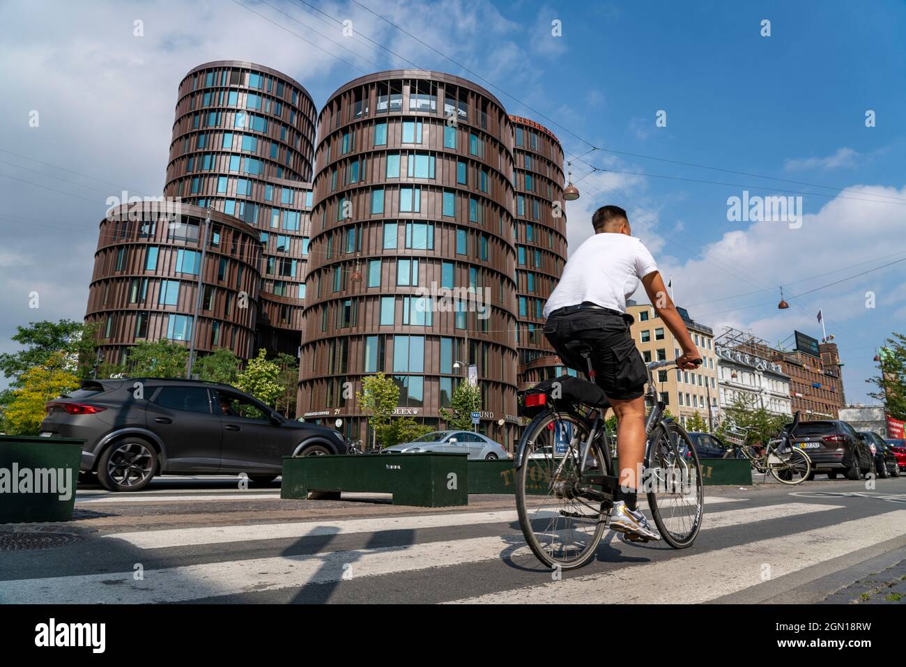 Cyclists on cycle paths in the city centre of Copenhagen, considered ...