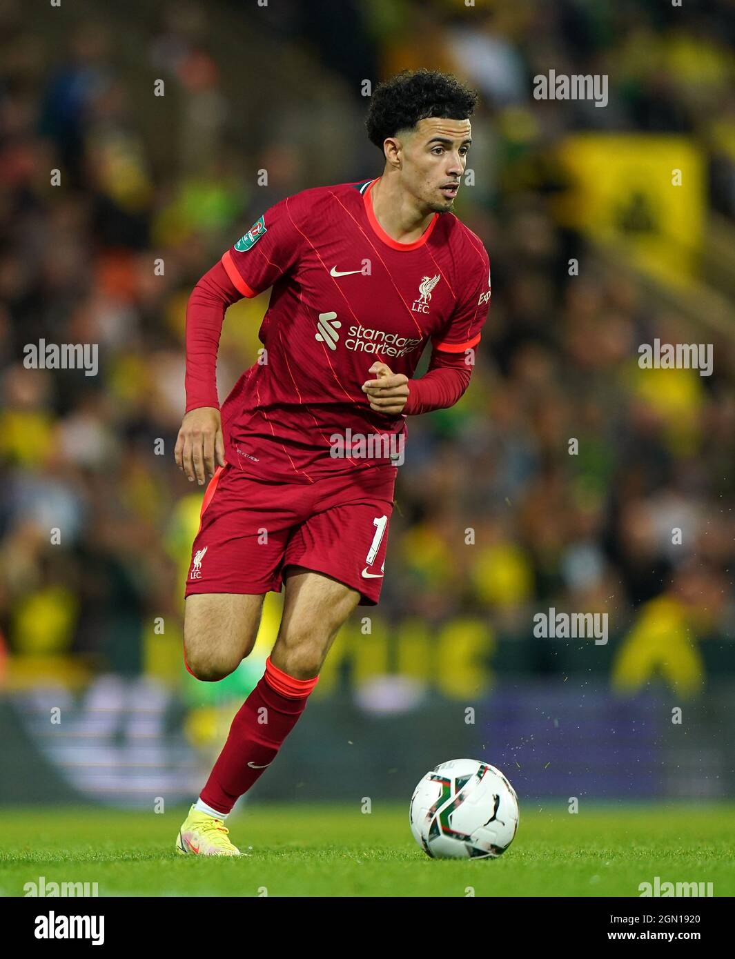 Liverpool's Curtis Jones during the Carabao Cup third round match at ...