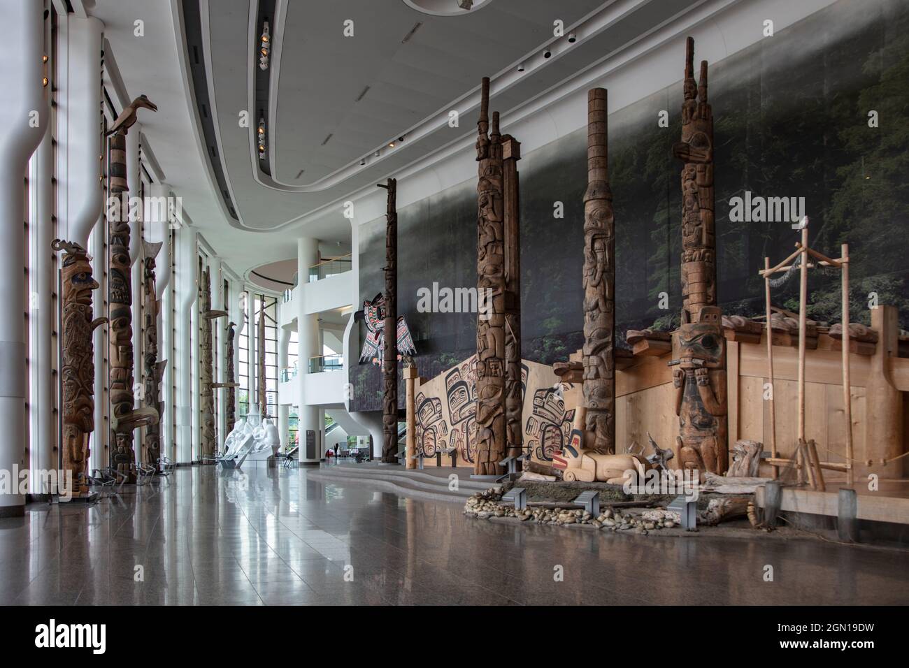 The Grand Hall in the Canadian Museum of History, Ottawa, Ontario ...