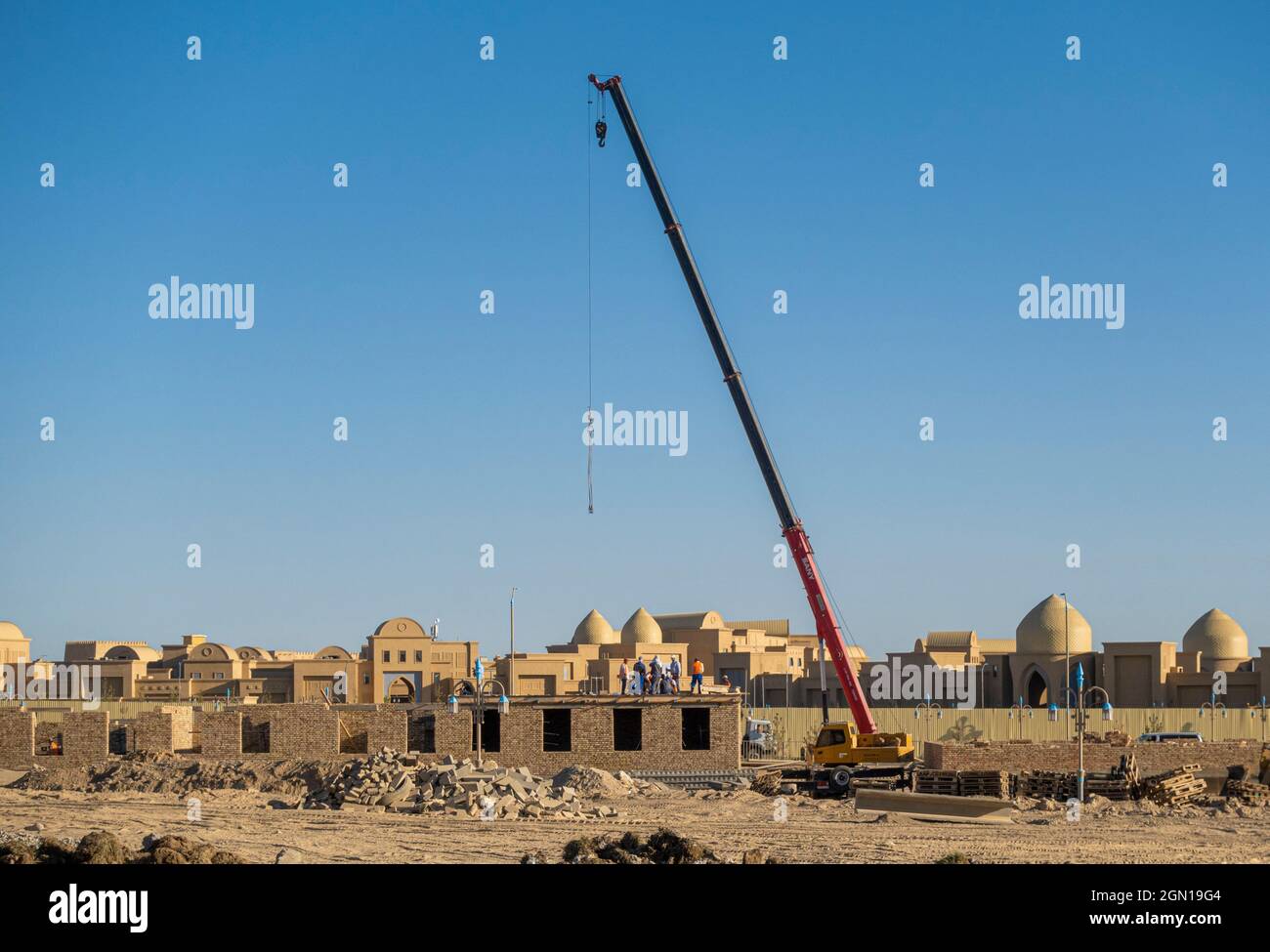 Workers caravan construction site hi-res stock photography and images ...