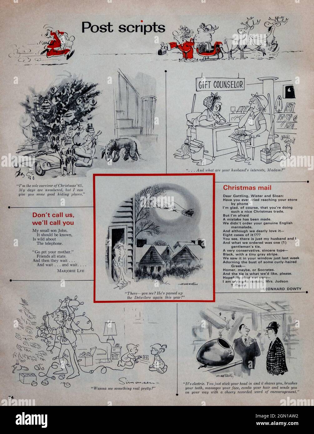 "The Saturday Evening Post" 17 December 1966 Magazine Advert, USA Stock ...